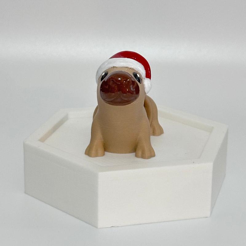 Capy Claus Capybara 3D Printed Fidget Holiday Collectable – Tales and ...